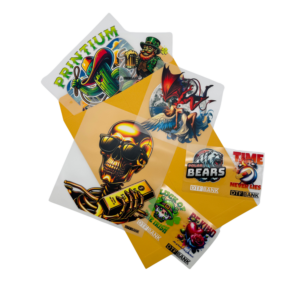 DTF & UV DTF Transfers Sample Pack – Try Before Printing