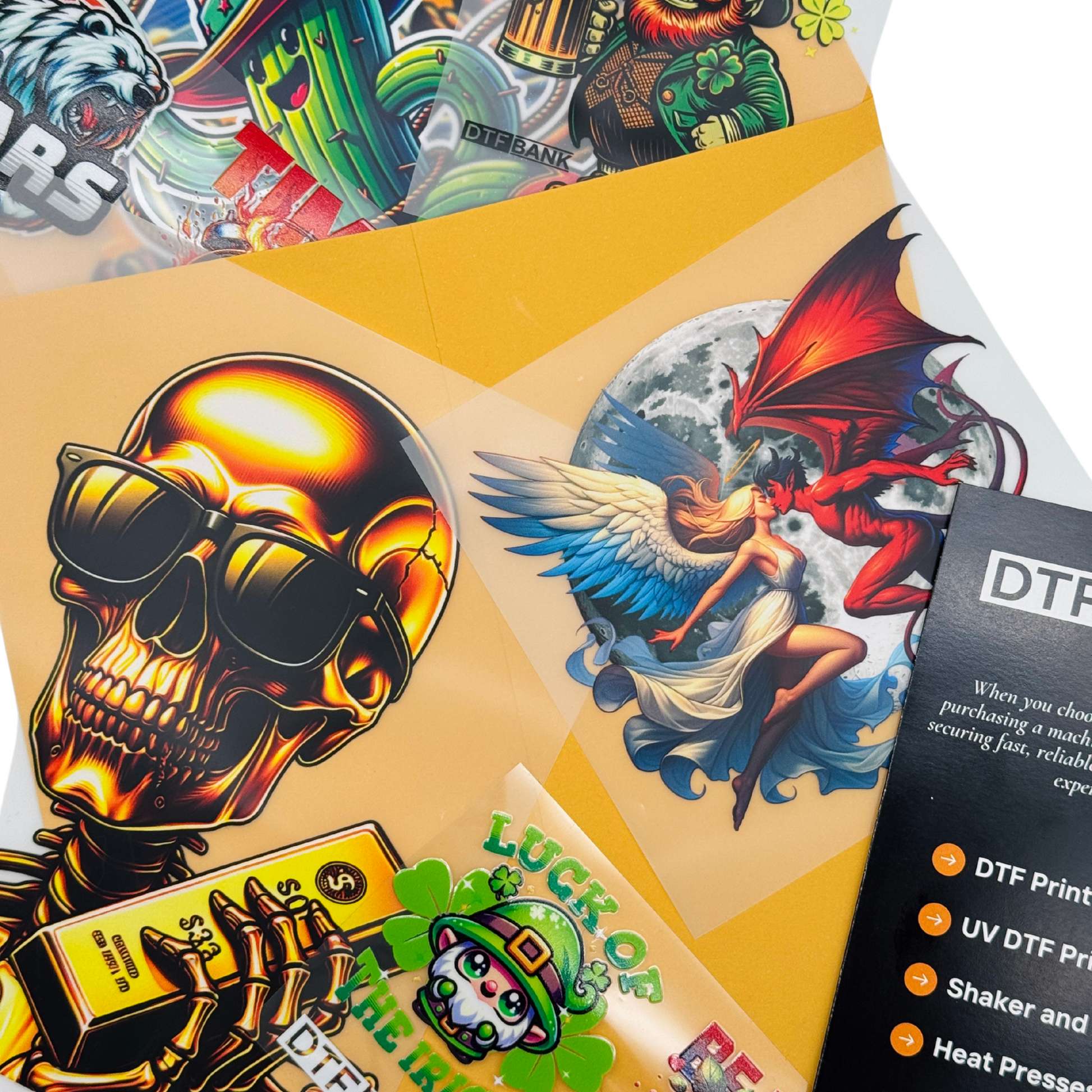 DTF & UV DTF Transfers Sample Pack – Try Before Printing